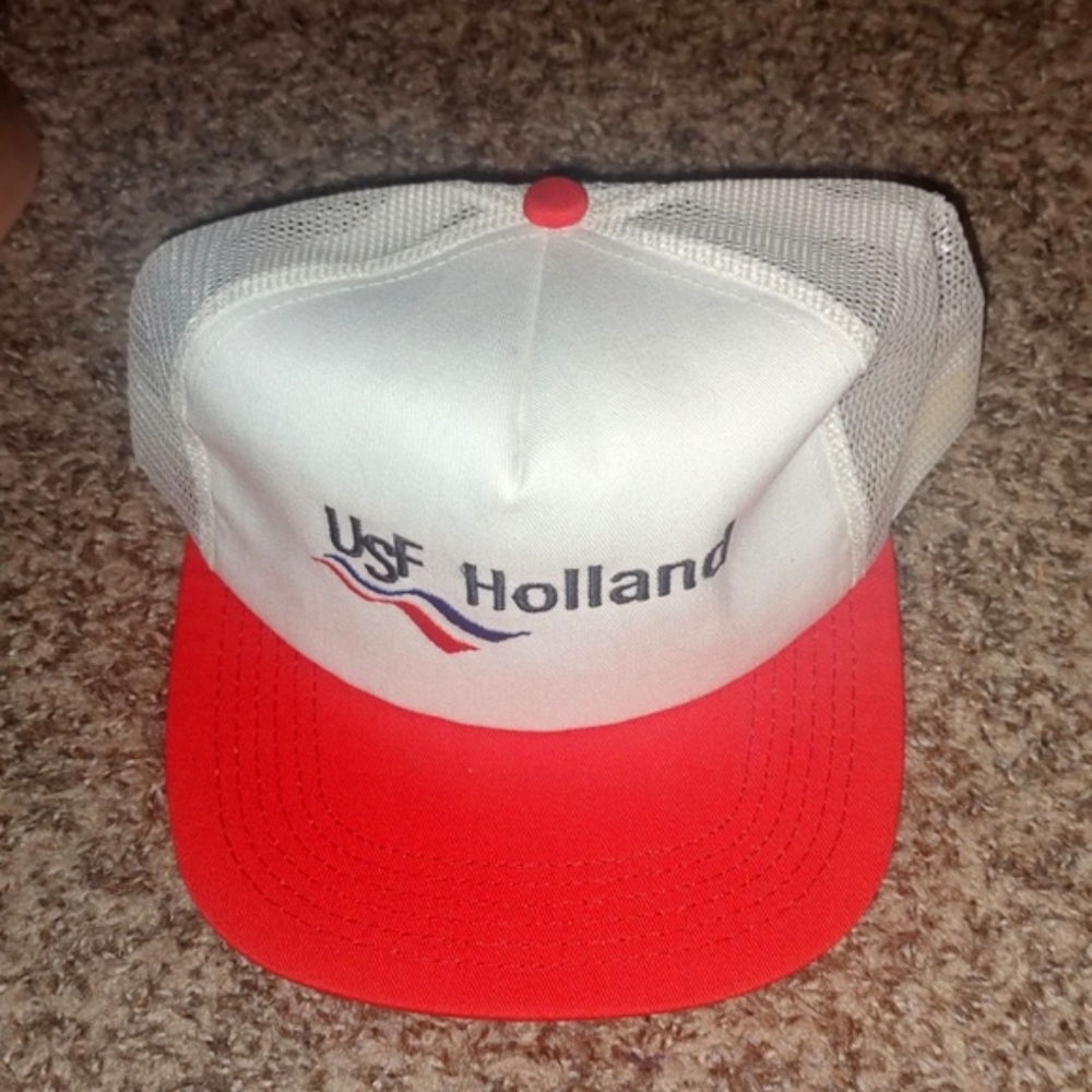 Usf Holland Embroidered Trucker Mesh Snapback Hat Cap… - Gem
